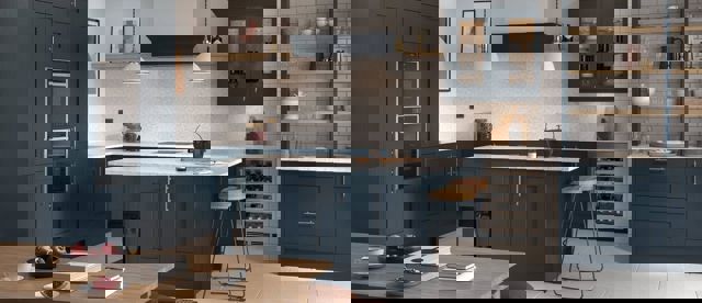 Milbourne Hartforth Blue Kitchen | Second Nature Kitchens